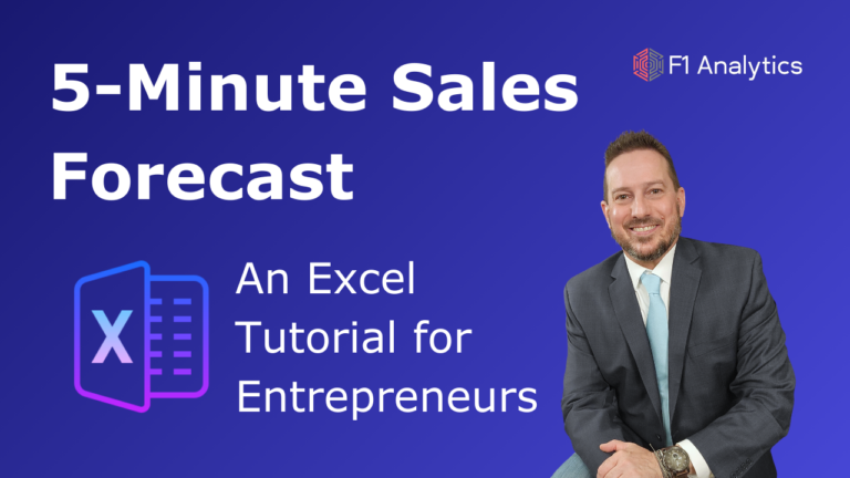 5-Minute Sales Forecasting in Excel | F1 Analytics